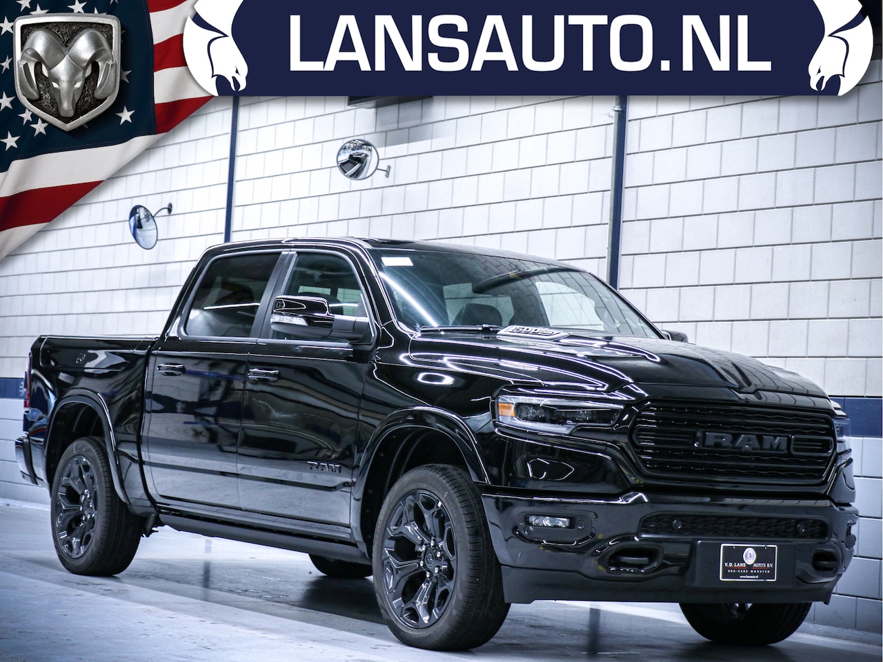 Dodge Ram 1500 Crew Cab Limited Night Edition Rambox 12" | Luchtvering ...