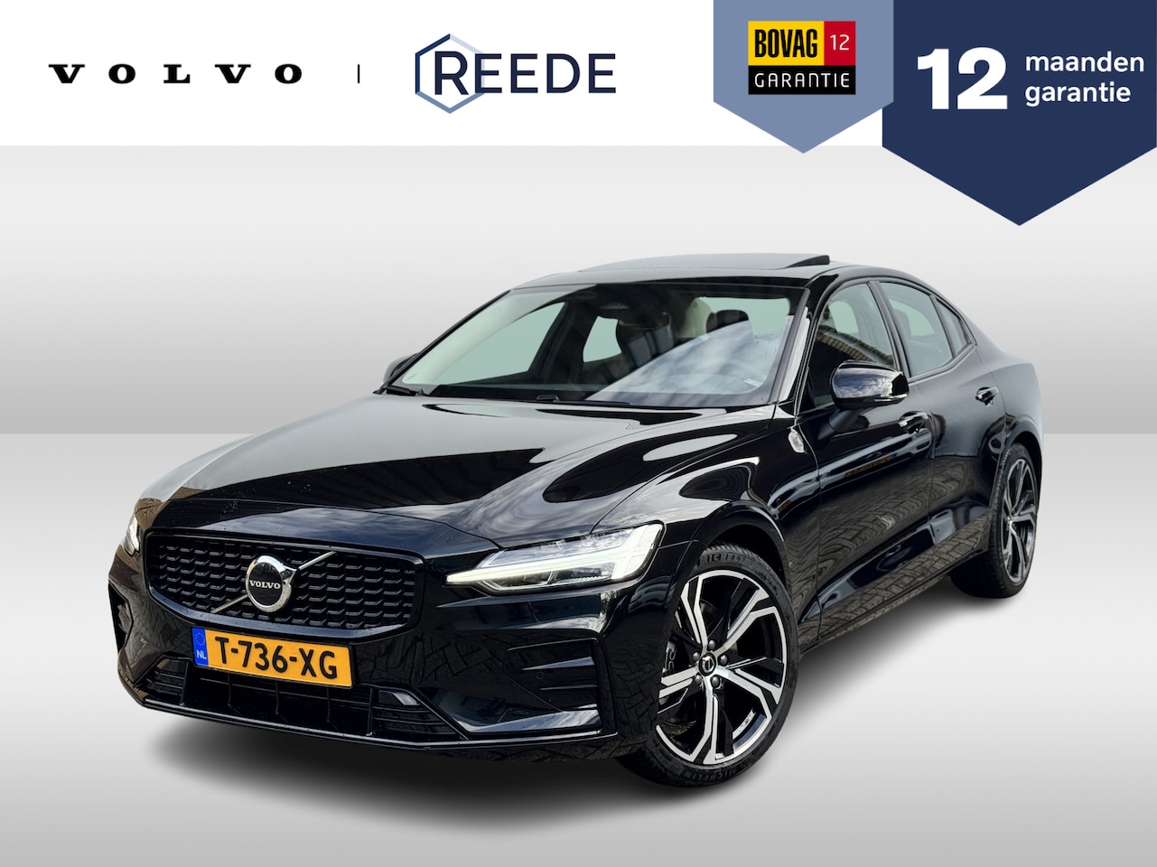 Volvo S60 2.0 B4 Automaat Plus Dark Panoramadak | Black Edition 2023 Hybride - Occasion te koop ...