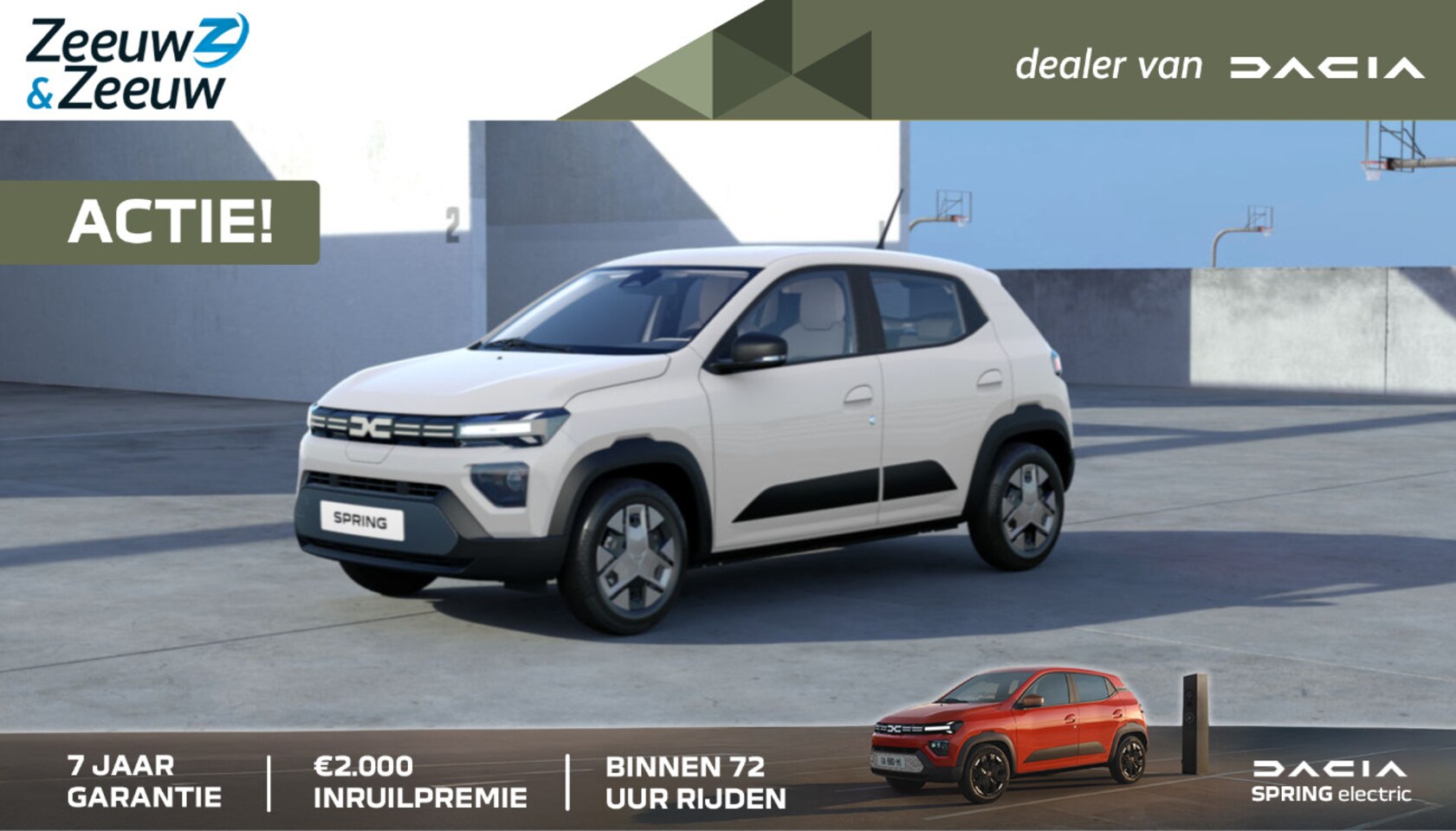 Dacia Spring Expression 45 26.8 kWh | NU MET €2.000 EURO ZEEUW EN ZEEUW ...
