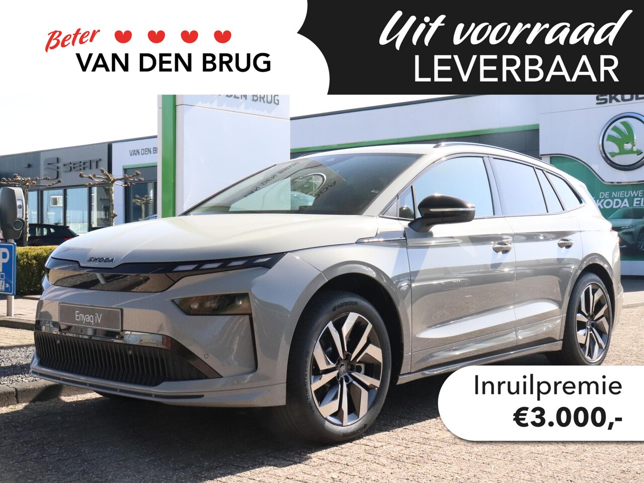 Skoda Enyaq iV Sportline Elektromotor 210 kW / 286 PK SUV Elektri ...