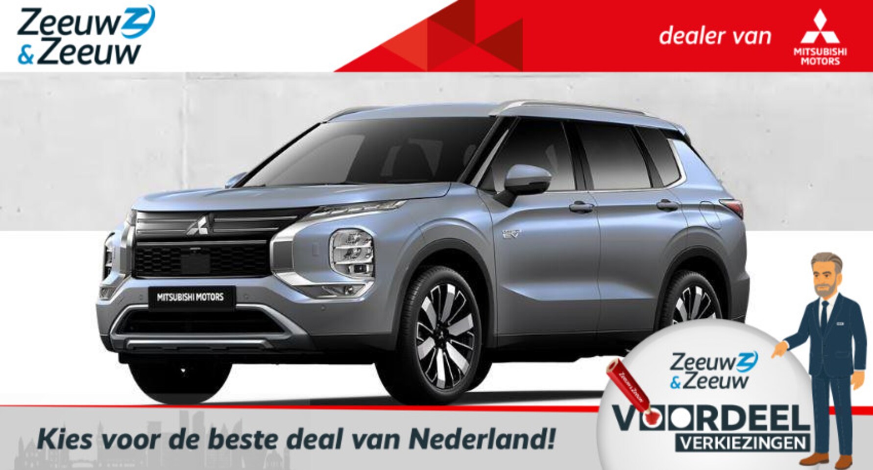 Mitsubishi Outlander 2.4 PHEV Instyle € 4000, - korting | 8 jaar ...