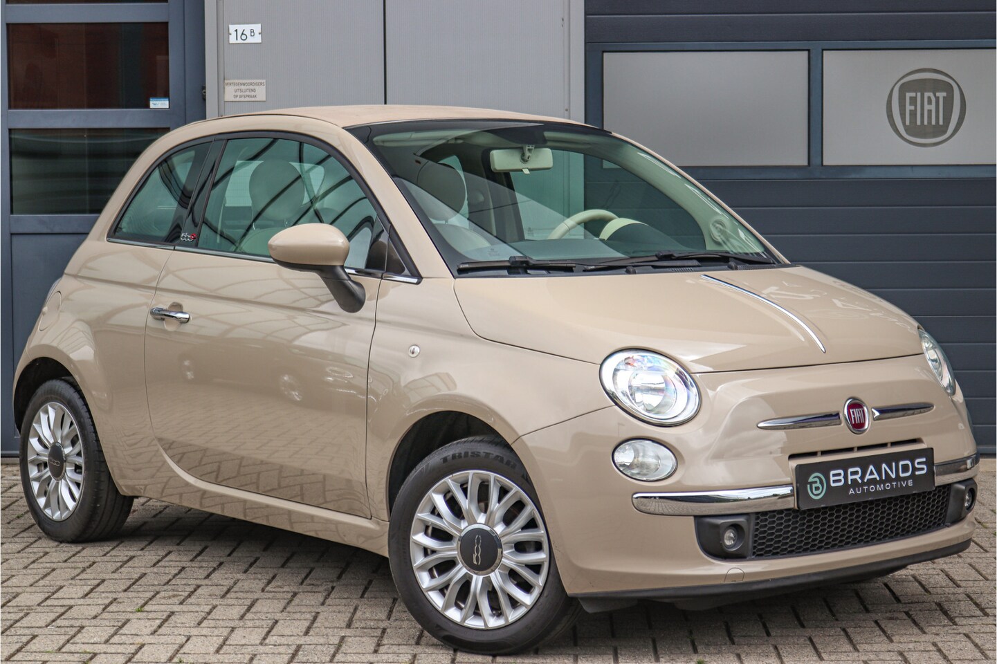 Fiat 500 C 1.2 Lounge Cappuccino Airco LM PDC Garantie 2015 Benzine - Occasion te koop op ...