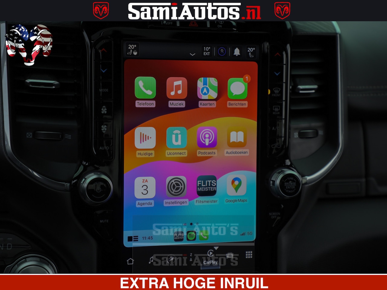 Dodge Ram 1500 Laramie Sport 5.7 V8 HEMI 402PK 4x4 | Panorama dak | 12 ...