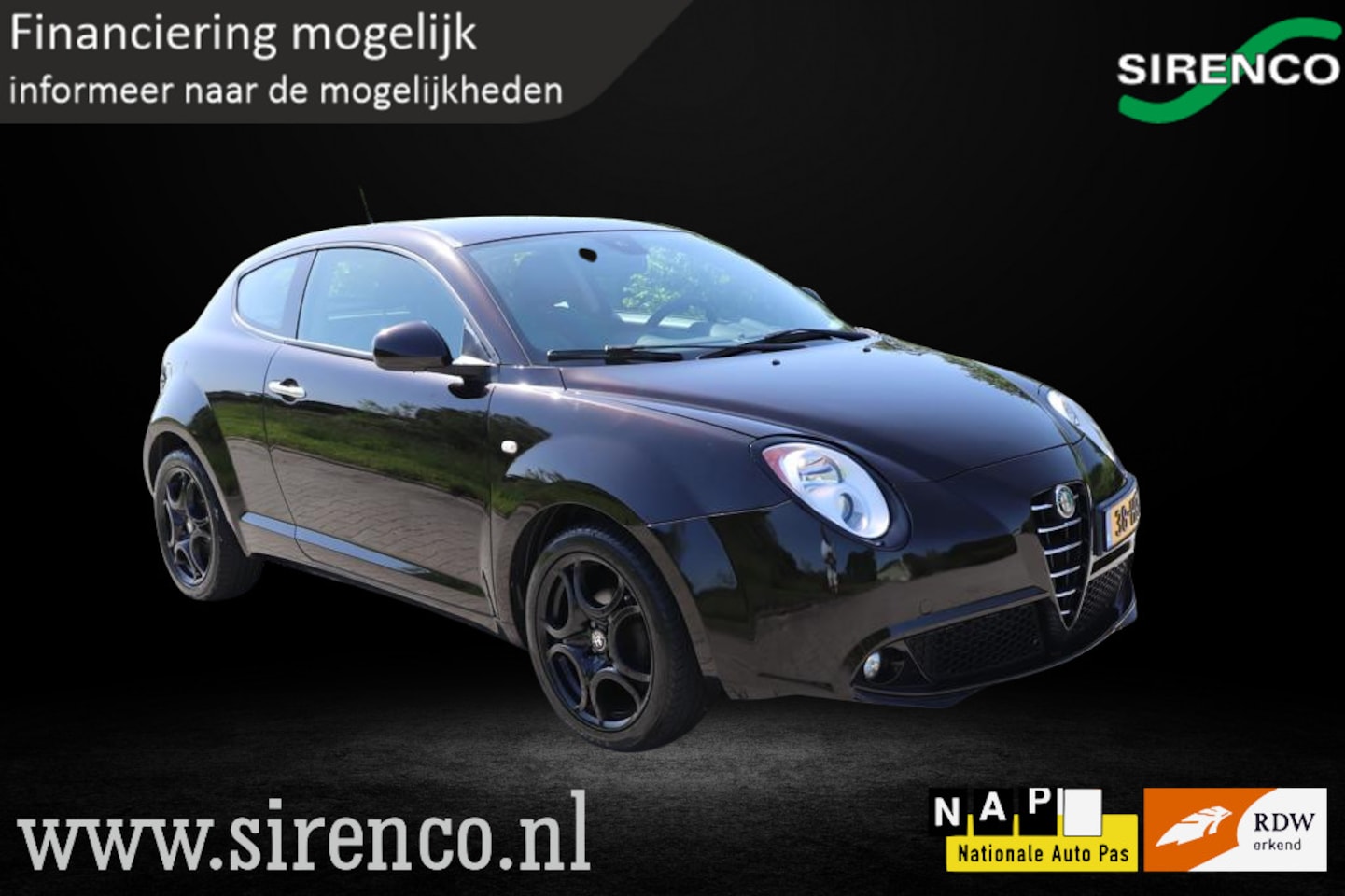 Alfa Romeo MiTo 1.4 Progression | all black | android auto & apple ...